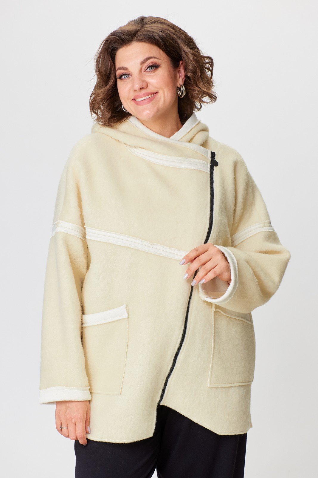 Полупальто 360 молоко Michel Chic купить в интернет магазине Велесмода